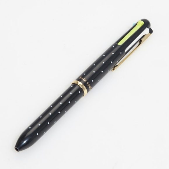 kate spade | Office | Kate Spade Black Dot Multiclick Gel Pen New In ...